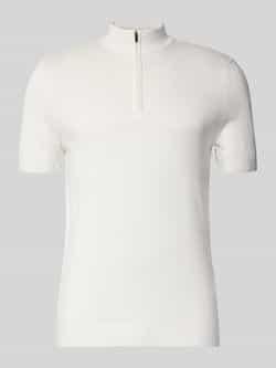 Joop Strickshirt aus Viskose-Mix mit Stehkragen Modell Vadin