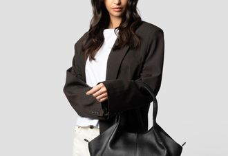 Alexander Smith Rachel Medium shoulder bag in black tumbled leather