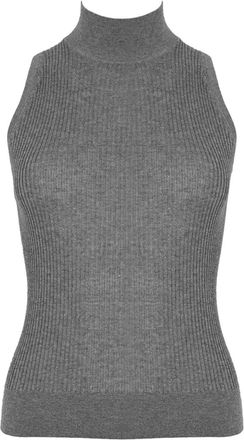 Max Mara Rundhalspullover - Grau