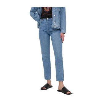 Gestuz Denagz HW Mom Jeans - Femme - Jeans - Bleu - Taille: W31