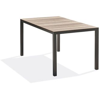 DCB Garden Dcb Garden - boston - Table de jardin en alu plateau en polywood imitation bois