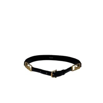 Celine Ceinture Vintage Celine Logo Carrosse doccasion - Femme - Pre-owned - Noir - Taille: ONE Size