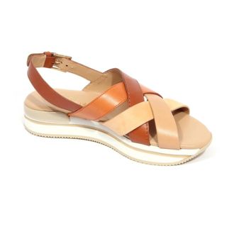 Hogan Sandalen mit &Uuml;berkreuzten Riemen Made in Italy - - Shoes - Damen - Braun - 36 1/2 EU