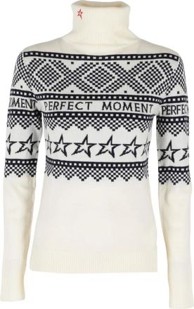 Perfect Moment Femme, Pulls, Blanc, Taille: 38 FR Holiday Roll Neck