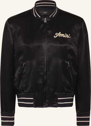 Amiri Amiri Blouson Club Amiri Aus Satin schwarz