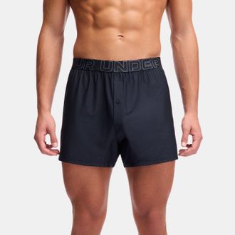 Under Armour Performance Tech Mesh Boxershorts (15 cm) im 3er-Pack für Herren Schwarz / Schwarz / Schwarz XXL