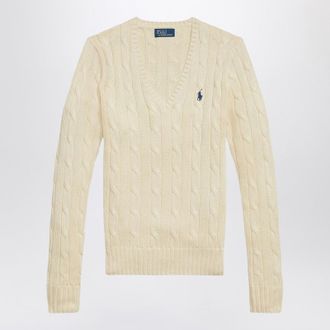 Polo Ralph Lauren Cream cable-knit cotton sweater