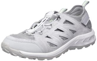 Jack Wolfskin Damen Woodland 2 Hybrid Low W Sneaker, Grey/Light Green, 37.5 EU