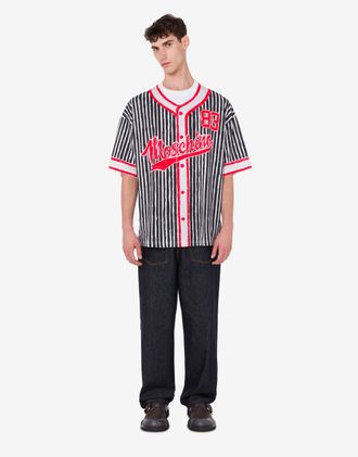 Moschino T-shirt em jersey de algod&atilde;o org&acirc;nico estampado - Schwarz