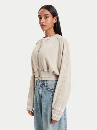 adidas Sweatshirt Sst Double Layered Cropped Track Top KT2228 Beige Regular Fit