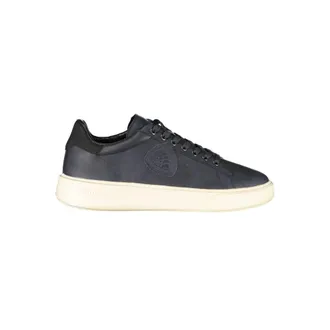 Blauer Polyurethan Sneaker - - Shoes - Herren - Schwarzk - 43 EU