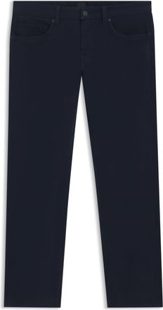 BOSS Herren H-Delaware5 Delaware Slim-Fit Hose aus elastischer Baumwoll-Gabardine Dunkelblau 38/32