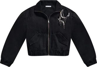 Area veste bomber à découpes - Noir