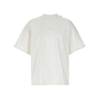 Jil Sander Femme, Tops, Blanc, Taille: 42 FR T-shirt col rond