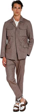 Mason's Homme, Vestes, Brun, Taille: M Field Jacket