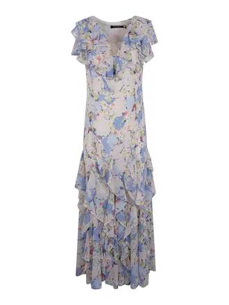 Lauren Ralph Lauren Maxi Robe - Bleu