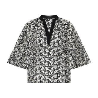 Bruuns Bazaar KantiBBWinny Bluse - - Blouses & Shirts - Damen - Schwarzk - XL