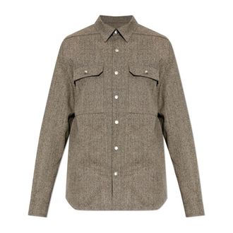 Rick Owens Herren, Shirts, Grau, LGr&ouml;&szlig;e