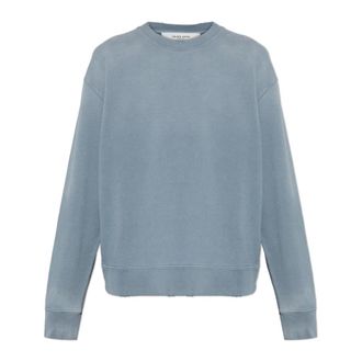 Golden Goose Boxi Sweatshirt mit Logo-Patch - - Sweatshirts & Hoodies - Herren - Blau - M