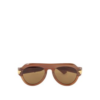 Bottega Veneta Lunettes de soleil Mitre - Femme - Accessoires - Brun - Taille: ONE Size