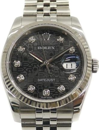 Rolex Montre-bracelet Datejust Pre-owned - Homme - Pre-owned - Noir - Taille: ONE Size