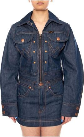 Wrangler Femme, Vestes, Bleu, Taille: 38 FR Vestes