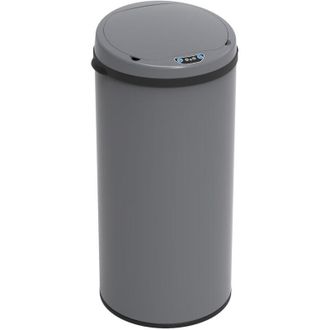 SVITA Sensor-M&uuml;lleimer 50L Stahl Elektrischer Abfalleimer Grau - Svita
