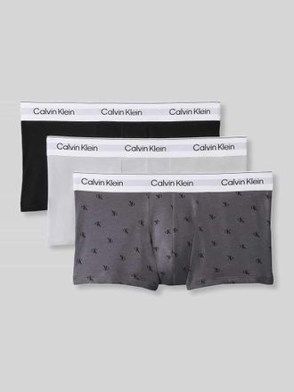 Calvin Klein Underwear Trunks aus Baumwoll-Mix im 3er-Pack Modell LOW RISE TRUNK 3PK