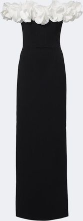 Rebecca Vallance Off-Shoulder-Robe Cosima aus Cr&ecirc;pe