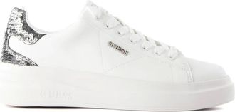 Guess Femme, Chaussures, Blanc, Taille: 39 EU Elbina Basket