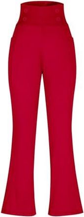 Generic Pantalon de yoga &eacute;vas&eacute; avec doublure en polaire pour femme, legging dhiver taille haute avec poches, chaud, pour la marche, la randonn&eacute;e, lentra&icirc;nemen