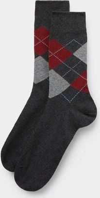 Calzedonia Gemusterte Baumwollsocken Für Herren Grau