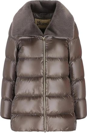 Herno Femme, Vestes, Gris, Taille: 38 FR Veste Trap&egrave;ze