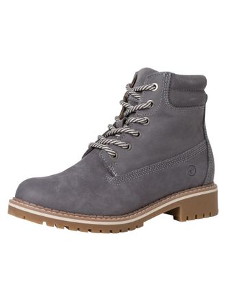 Tamaris Damen Warmfutter Stiefel Leder Blockabsatz Duo-Tex; GREY, EU 39