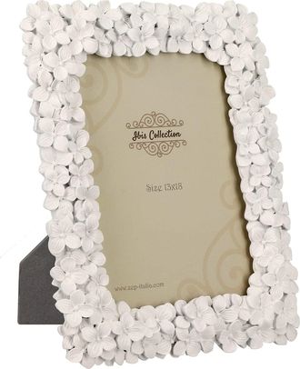 ZEP EE9468 Blumen Rahmen aus Kunstharz, Weiß