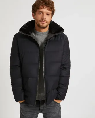 Yves Salomon Womens Short Anorak With Inner Waxed Mink Collar Aw22 M