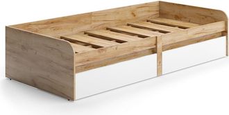 Vicco Kinderbett Clario, Wei&szlig;/Artisan, 90x200 cm ohne Matratze