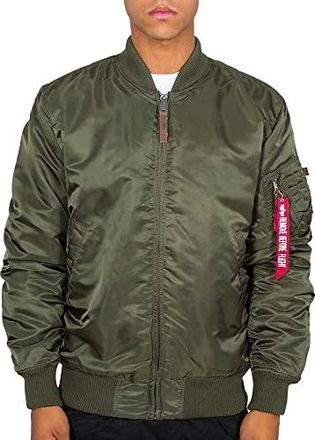 Alpha Industries Alpha Indutries MA-1 VF 59 Long Bomber Veste pour homme Dark Green