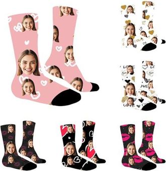 Generic Chaussettes personnalis&eacute;es pour homme Ajoutez votre photo, chaussettes personnalis&eacute;es pour femme avec image personnalis&eacute;e chaussettes amusantes cadeau