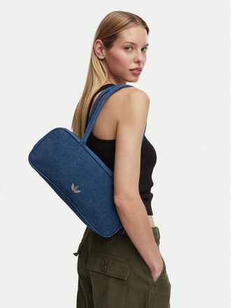 adidas Handtasche Adicolor Elongated Airliner Denim Bag KD7875 Blau
