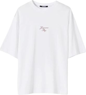 Jacquemus Femme, Tops, Blanc, Taille: 42 FR Bateau T-shirt