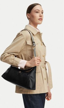 Tommy Hilfiger Handtasche Th Essential Shoulder Bag AW0AW18374 Schwarz