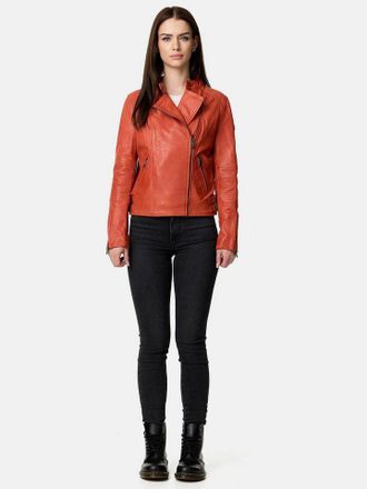 Tazzio Lederjacke F523 moderne & zeitlose Damen Jacke im Biker Look