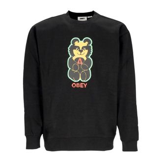 Obey Premium Bear Icon Crewneck Sweatshirt Schwarz - - Sweatshirts & Hoodies - Herren - Schwarzk - XL
