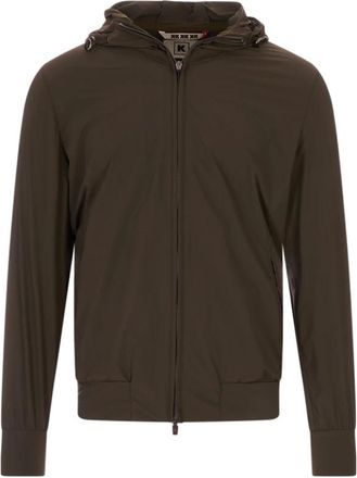 Kired Kired, Homme, Vestes, Brun, Taille: M Veste &agrave; capuche zipp&eacute;e