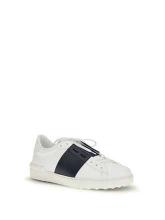 Valentino Garavani Mens Open Sneakers Bianco-Marine-Bianco Bianco/marine/bianco