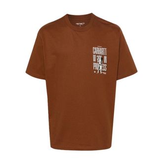 Carhartt Work in Progress S/S Workaway T-Shirt - - Tops - Herren - Braun - XS