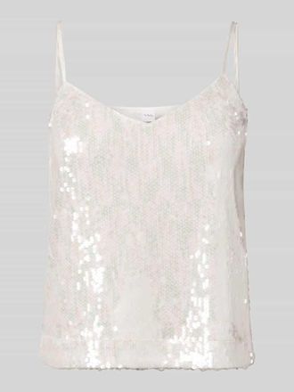 Vero Moda Cropped Tr&auml;gertop mit Pailletten Modell SEQUINA