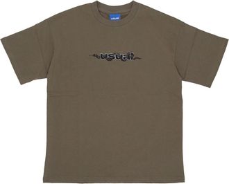 Usual Choke Kurzarm Baumwoll-T-Shirt - - Tops - Herren - Gr&uuml;n - XL