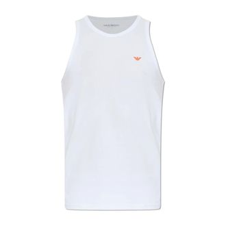 Emporio Armani Homme, Tops, Blanc, Taille: M T-shirt sans manches en coton